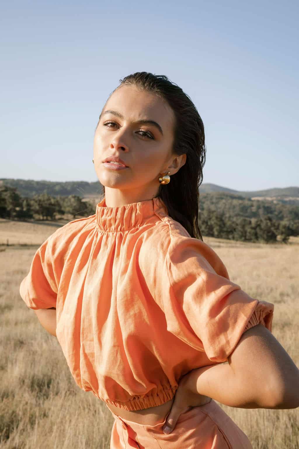 Ishtar High Neck Top - JENEV
